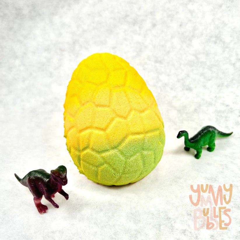 100035477 - Yellow Dino Egg Toy Bath Fizz from Yummy Bubbles | The ...